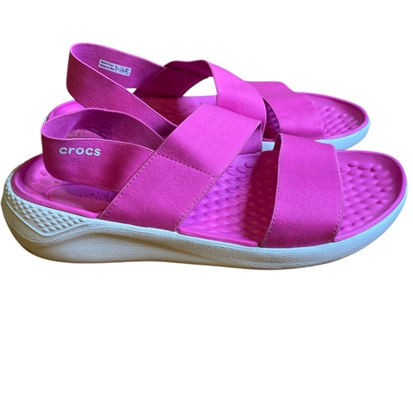 CROCS | Shoes | Crocs Womens Literide Stretch Cushioned Sandal Size 9 ...